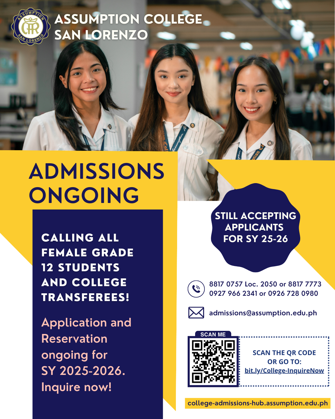 Assumption College Admissions Hub